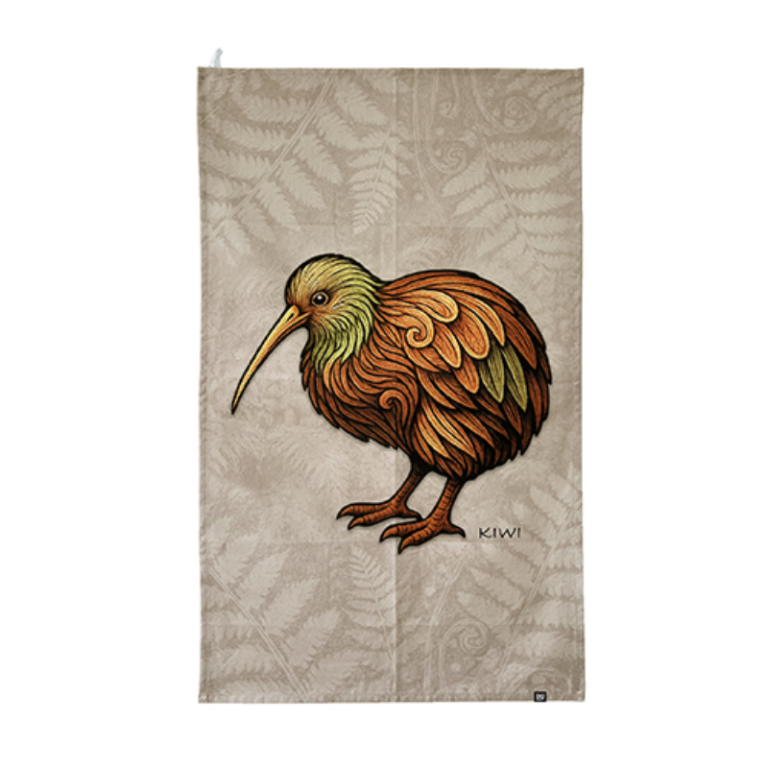 Tea Towels DQ – NZ Nest Kiwi - Pūkorokoro Shorebird Centre Bookshop